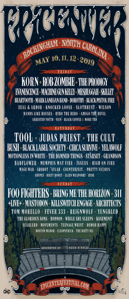 Epicenter Line-Up Revealed Led By Foo Fighters, Tool, Korn, Rob Zombie ...