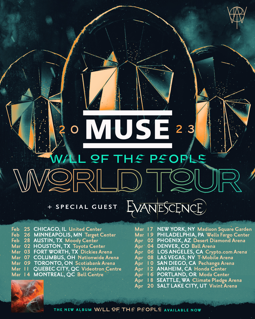 Muse Announce 2023 North American Tour - The Rock Revival