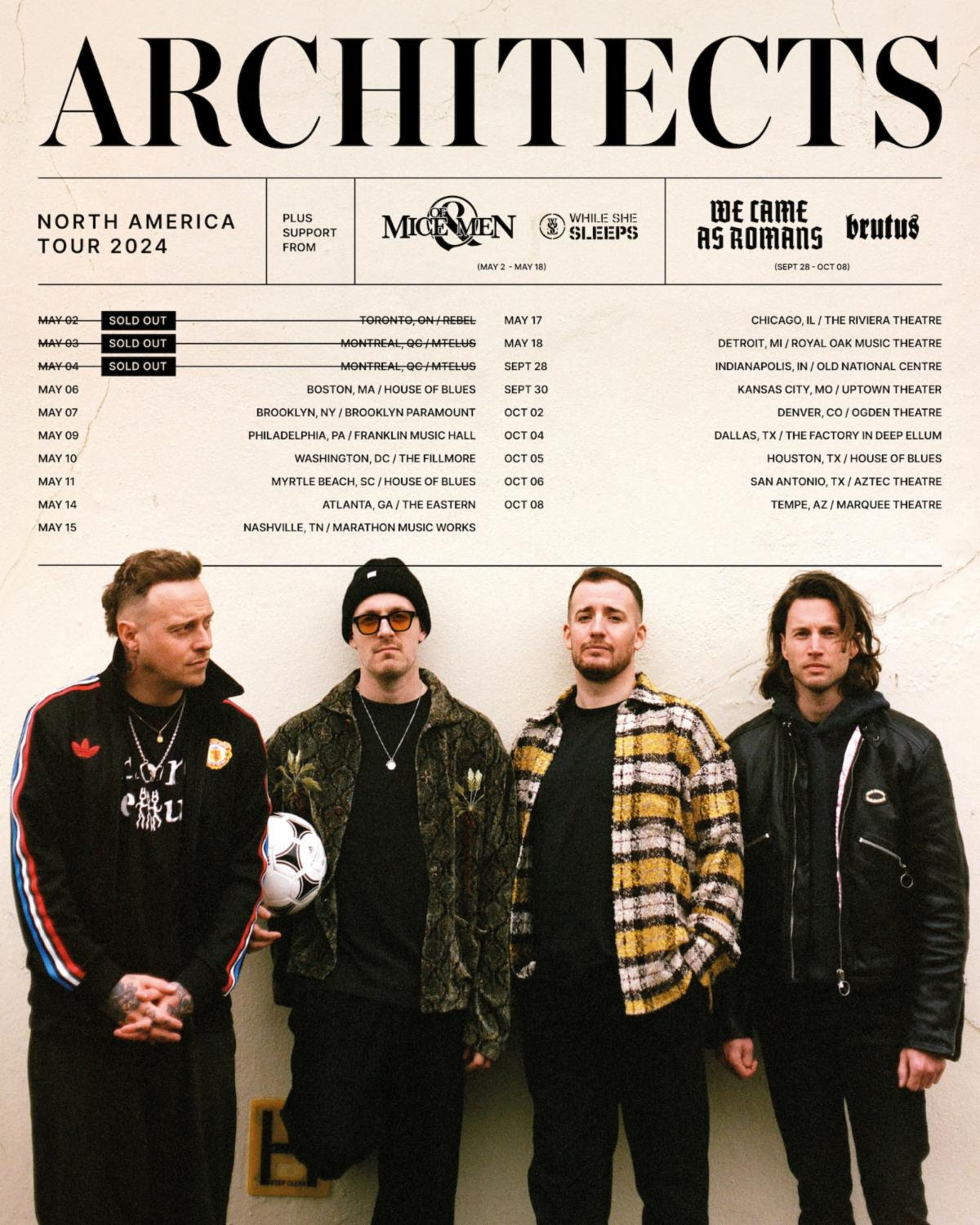Architects Release New Single, Add More North American Tour Dates