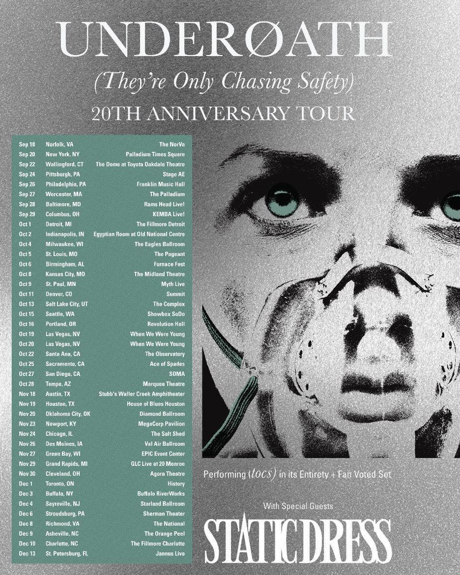 Underoath Announce ‘They’re Only Chasing Safety’ 20th Anniversary Tour