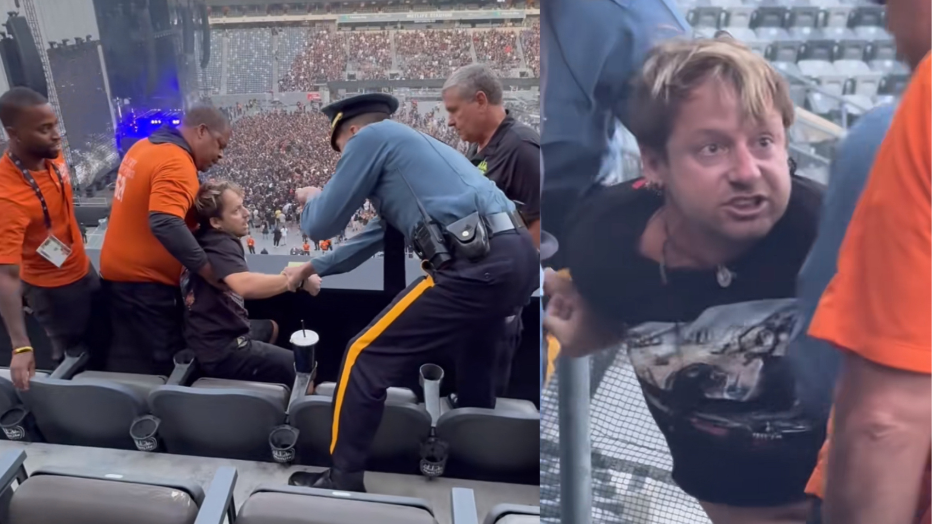 Fan Thrown Out of Rock Concert for Indecent Act