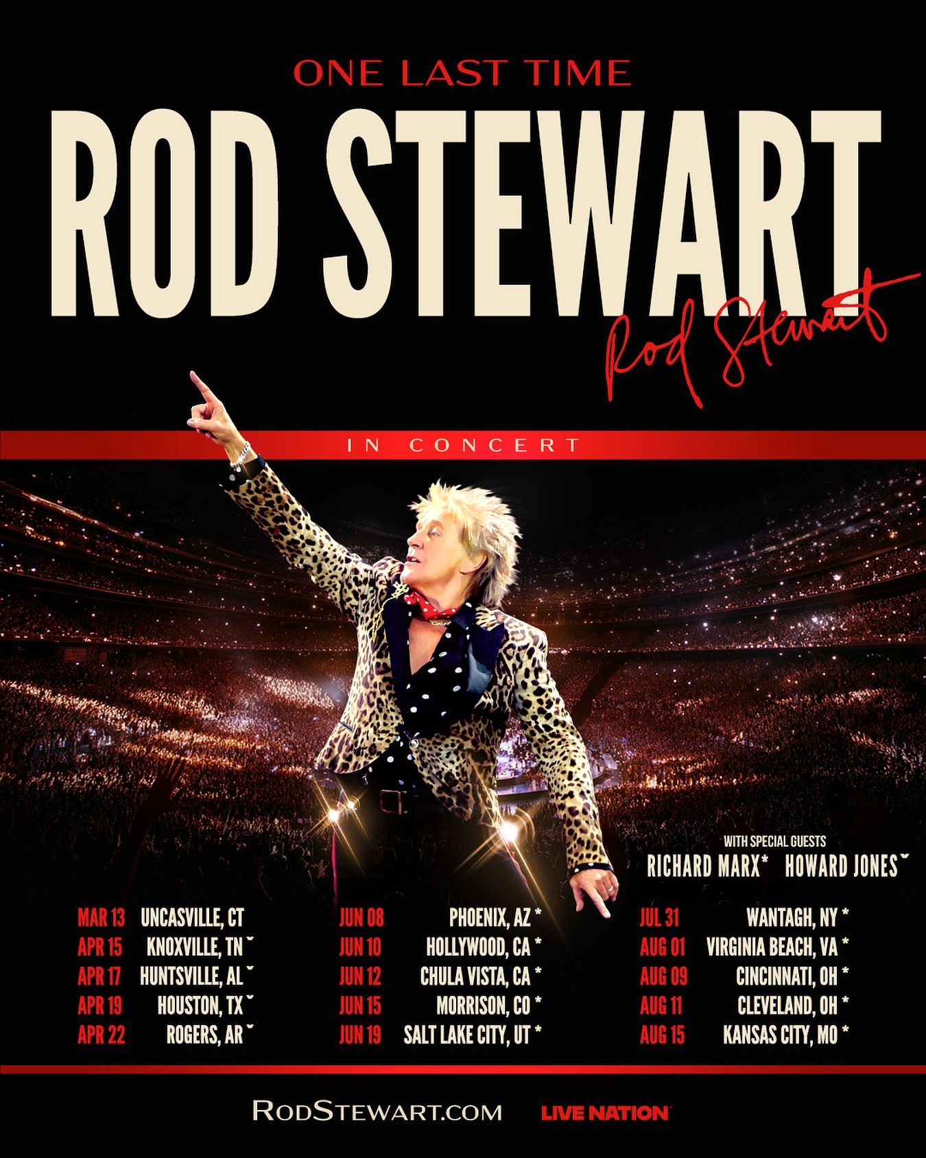 Rod Stewart Adds 2026 Dates to One Last Time Farewell Tour