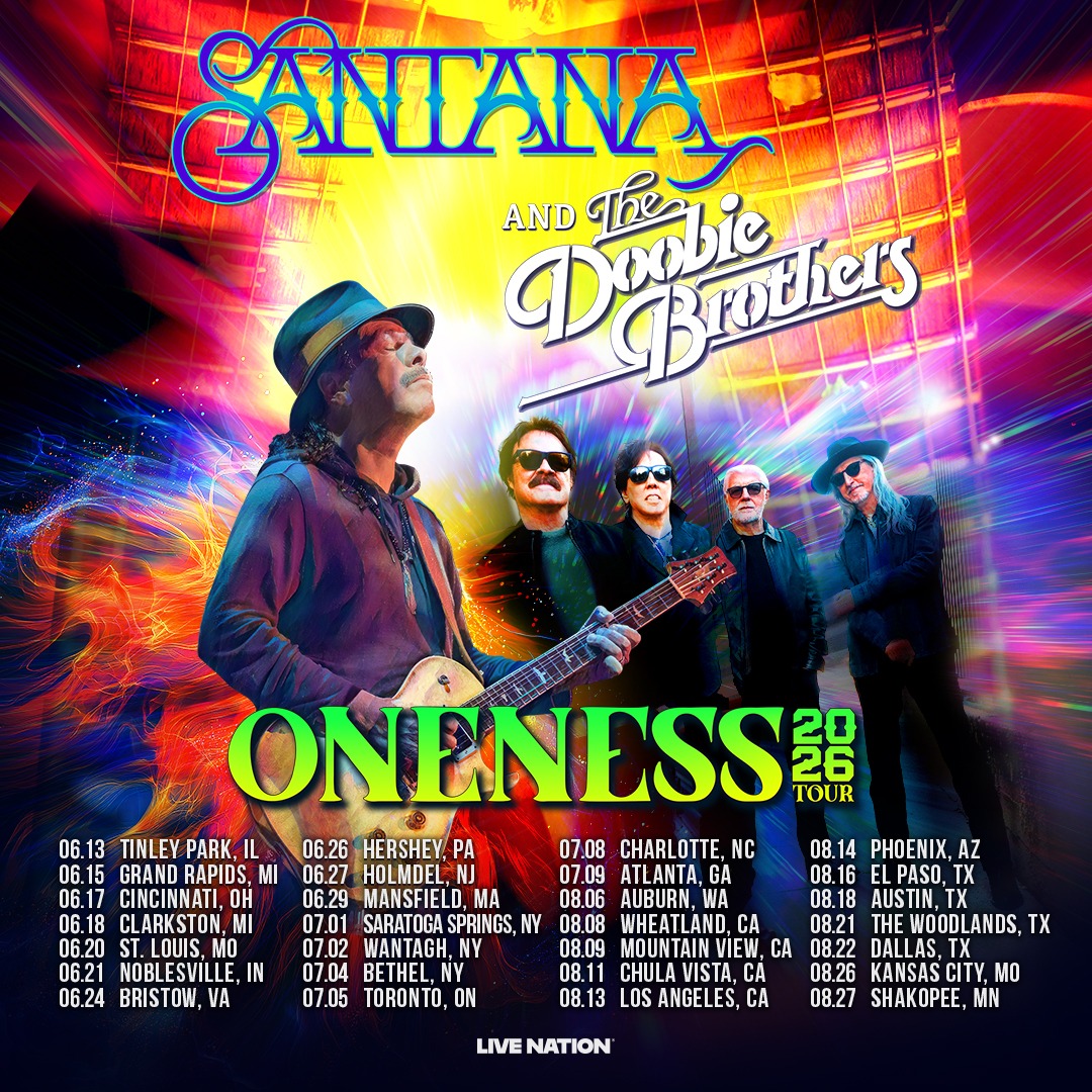 Santana and The Doobie Brothers Announce 2026 Tour