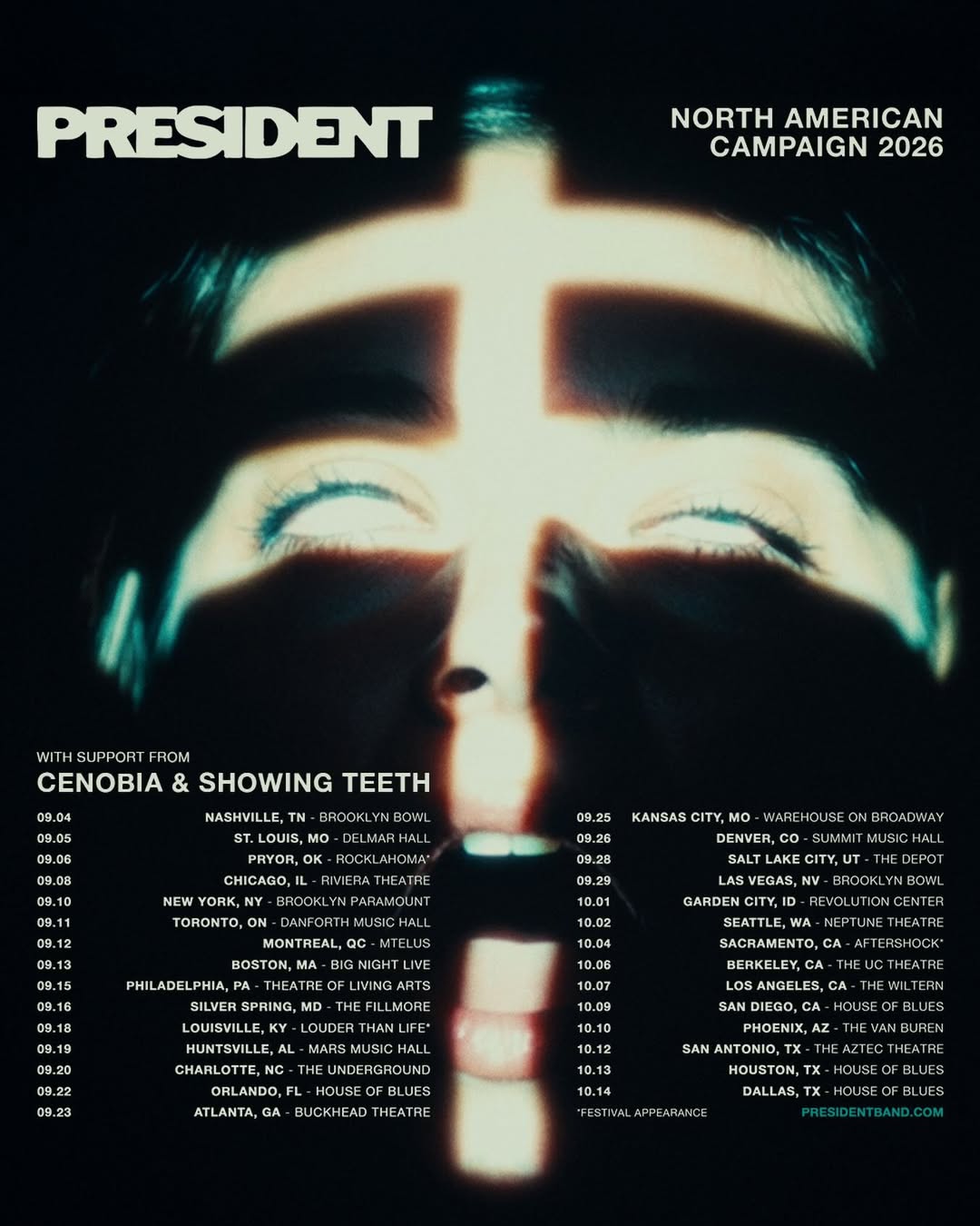 President Announce 2026 North American Headlining Tour