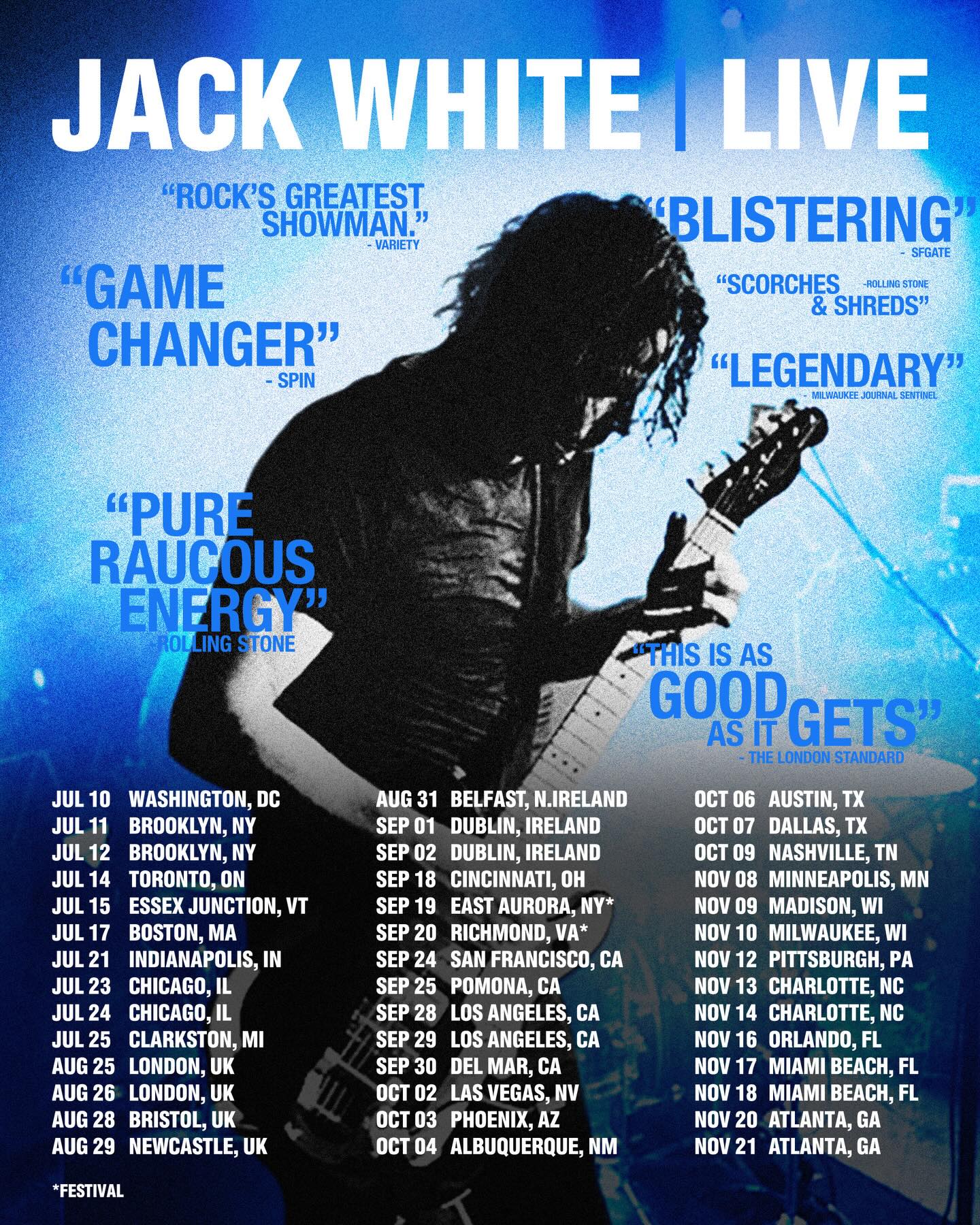 Jack White Announces 2026 World Tour Dates